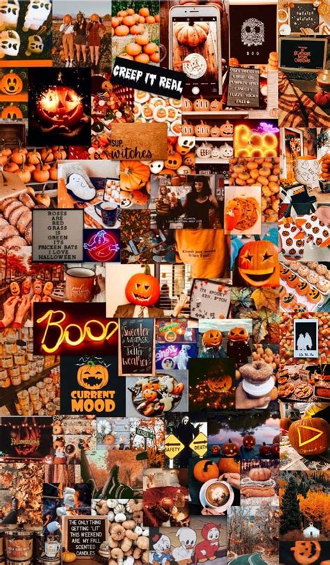 Cute Collage Halloween Wallpapers Wallpaper Cave