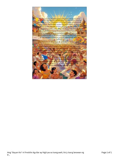 Ang Bayan Ko By Fredie Aguilar Pdf