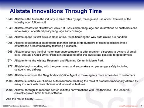 The Allstate Posit Science Partnership Cognitive Training For Safer