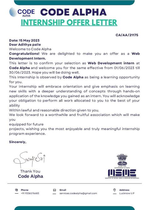 Codealpha Internship2023 Webdevelopment Adithya Palle