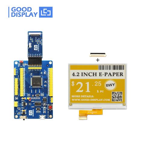 4 2 Inch Color Epd Display Yellow Three Color E Ink Screen Module With Demo Kit