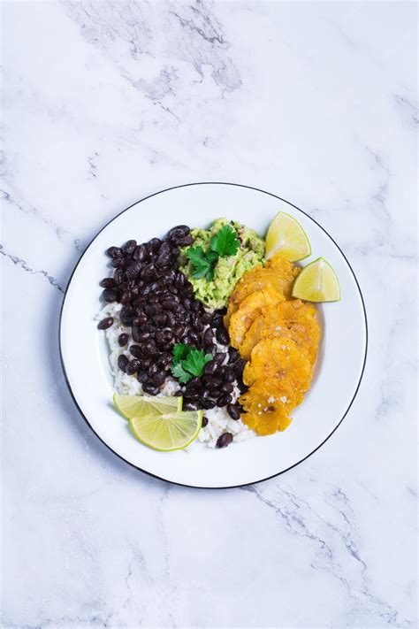Cuisine Colombienne Cubaine Traditionnelle Des Caraïbes Damérique Centrale Riz Aux Haricots