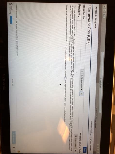 Solved Info 300 01 Spring 2018 Homework Ch6 Ch7 Score 0