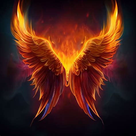 Flaming Angel Wings Version 1 By Pm Artistic On Deviantart