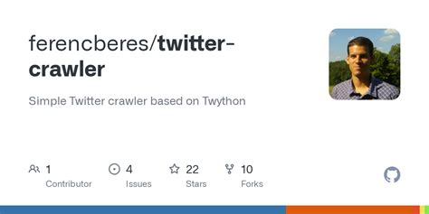 GitHub Ferencberes Twitter Crawler Simple Twitter Crawler Based On Twython