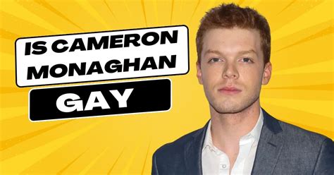Is Cameron Monaghan G Y The Answer May Surprise You