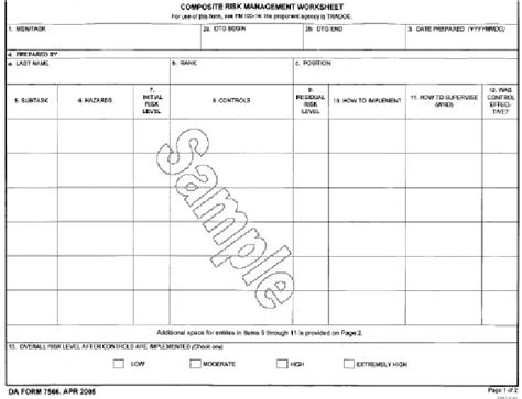 From U S Army Forms Repository Sample Da Form 7566 Composite Free Worksheets Samples
