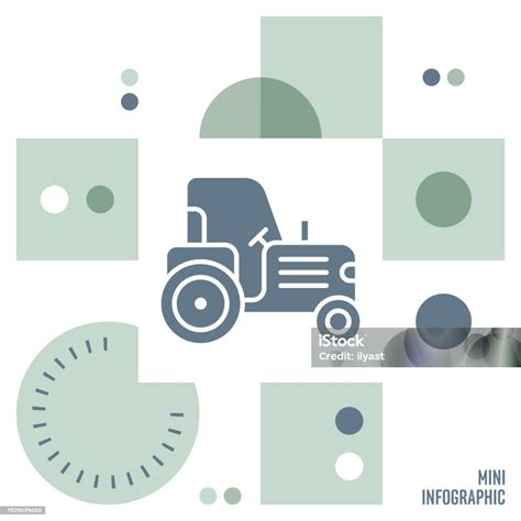 Tractor Mini Infographic Design Stock Illustration Download Image Now