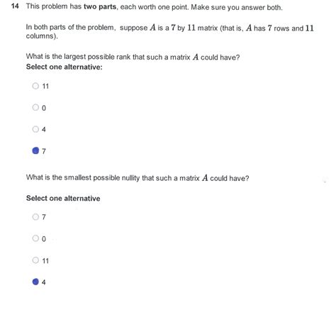 solved 4 this problem has two parts each worth one point