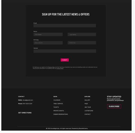 나이트클럽 웹사이트 디자인 웹 Ui·ux 포트폴리오 크몽