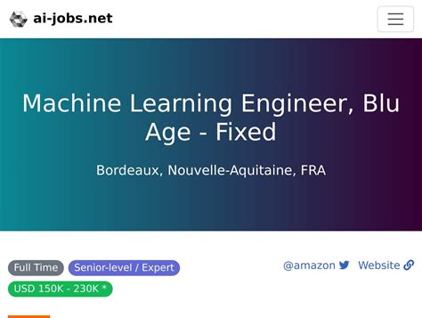[hiring] Machine Learning Engineer Blu Age Fixed In Bordeaux Nouvelle Aquitaine Fra R Ai