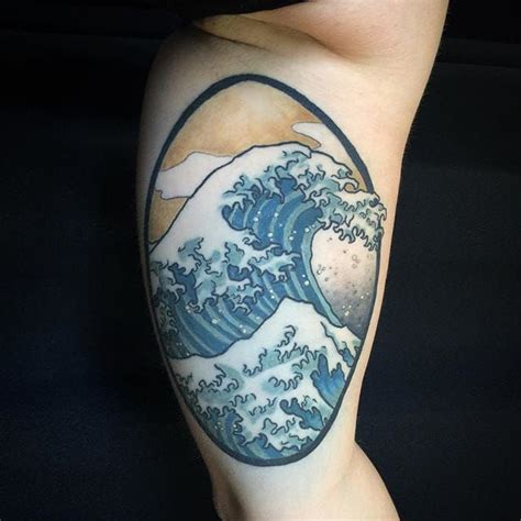 Japanese Style Wave Tattoo