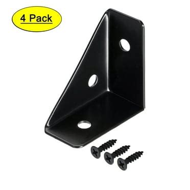 Wideskall 2 Inch Corner Brace Angle Repair Bracket Bright Brass W