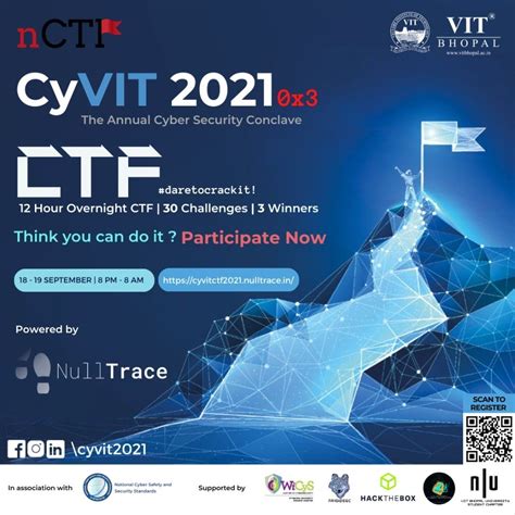 cyberwarrior vitb on linkedin cybersecurity conclave ctf vit