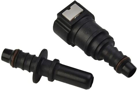2 Set 8mm 10mm Car Motorcycle Black Fuel Line Hose Quick Release Conne