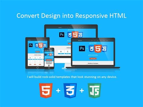 An Any Design Into Responsive Html Upwork