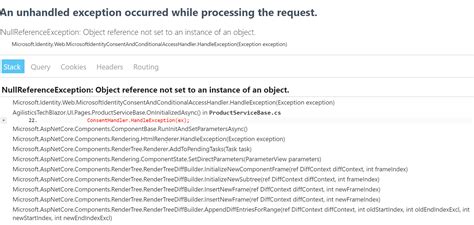 incremental consent throwing exception in blazor app · issue 483