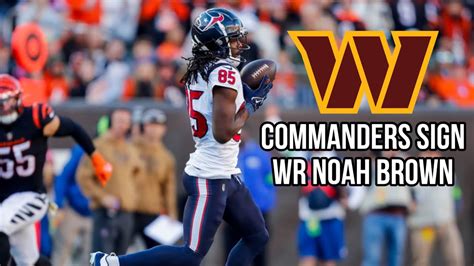 Commanders Sign Wr Noah Brown Wr2 Youtube