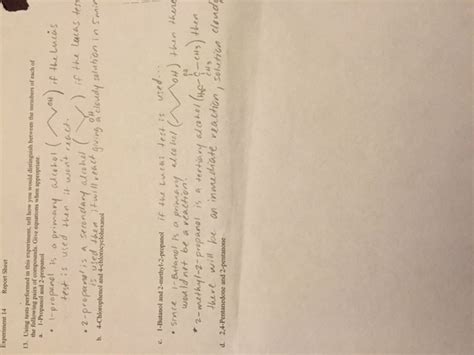 solved experiment 14 report sheet 13 tests in this