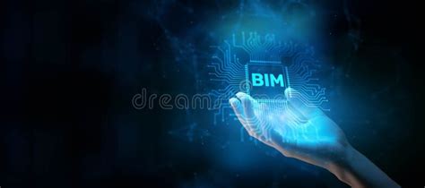 Bim Building Information Modeling Concept Optimizing Construction Processes Illustrated On A