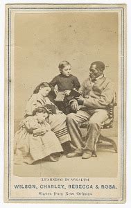 Learning Is Wealth Wilson Charley Rebecca And Rosa Slaves From New