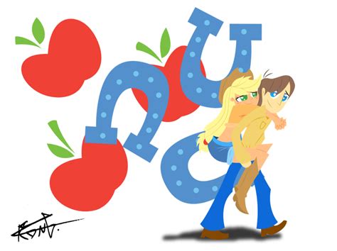 Mlp Applejack And Caramel