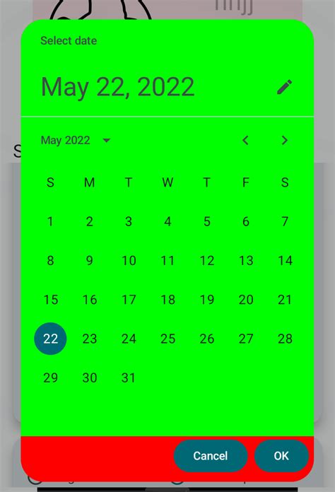 Android Material3 Datepicker Background Color In Compose Stack Overflow