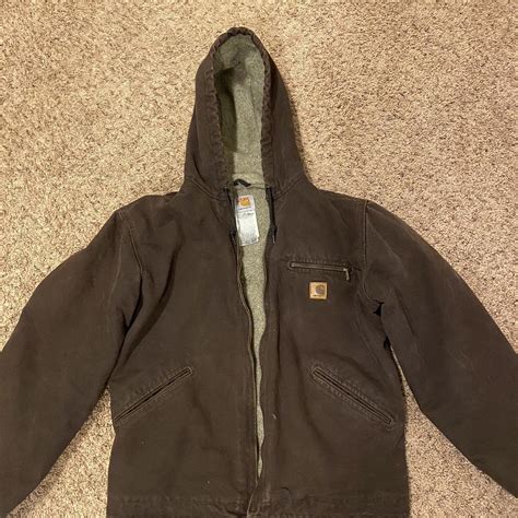 Vintage Brown Carhartt Jacket Size M Carhartt Depop