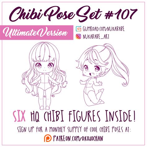 Chibi Base Set 122 Procreate Figure Brushes Png Stamps
