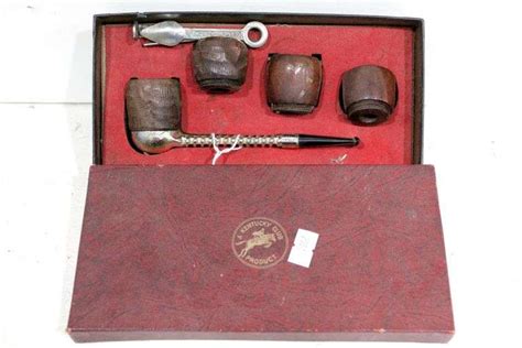 Metal Twin Flow Pat Pend Stem And Threaded Bowl Pipe Set By Kentucky