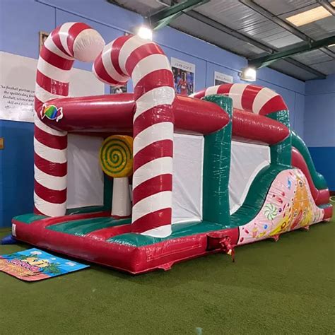 Christmas Candy Stick Inflatable Bounce House Got Inflatables