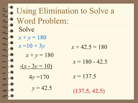 3 2 solving systems of equations (elimination method) | PPTX