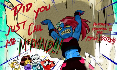 Quantumtale Never Call Undyne A Mermaid By Perfectshadow06 On