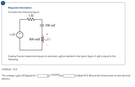 Solved Required Information Consider The Following Figure Chegg