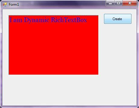 RichTextBox In C