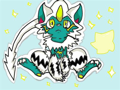 Shiny Zeraora Just Being Cute By Celebi64 On Deviantart