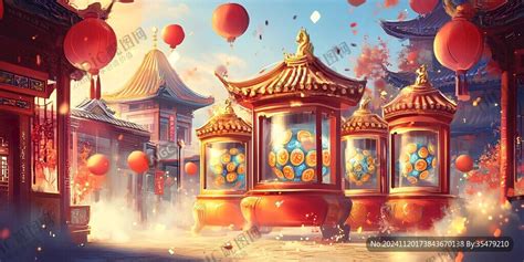 Ai创作图开市插画 花灯会插画 灯笼插画 灯会插画 喜庆风插画 许愿插画 新年场景插画 横店插画 花灯节插画 节日插画图 节日包装插画 春节元宵节插画 金榜题名场景 春节新年包装插画 春节插画