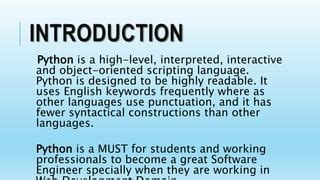 Python Programming Pptx