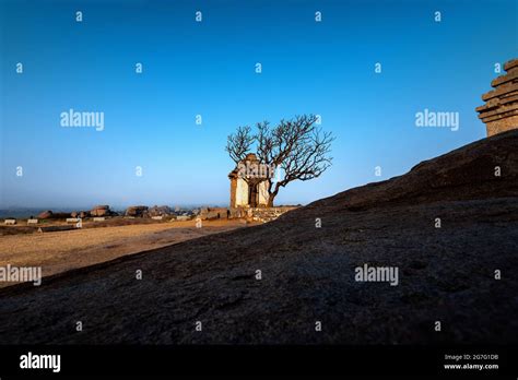 Beautiful Ancient Architecture Of Temples On Hemakuta Hill In Hampi
