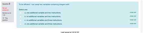 solved question 3 to be efficient i can swap two variables