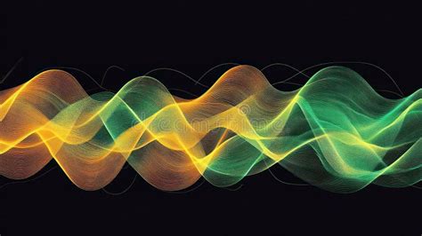 Abstract Wave Patterns In Vibrant Colors Representing Movement And Energy Stock Illustration