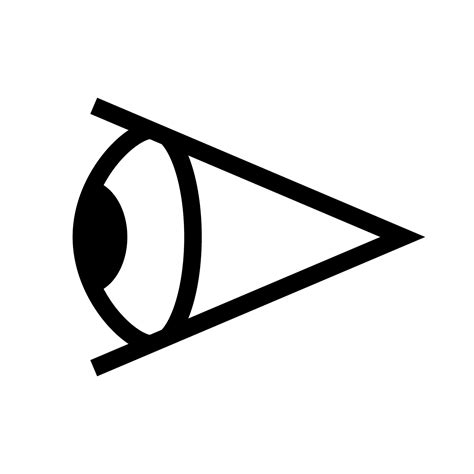 Simple Eye Side Icon Vector 26381575 Vector Art At Vecteezy