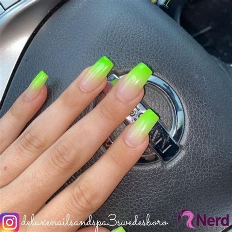 Lime Green Ombre Nails At Kathy Yancey Blog