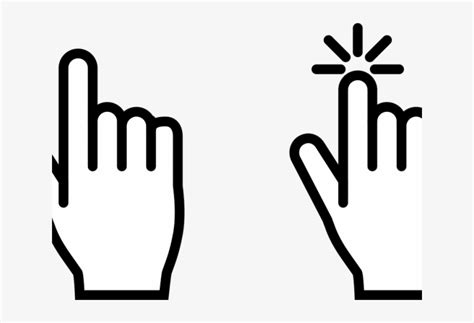 Hand Cursor Icon Transparent Background
