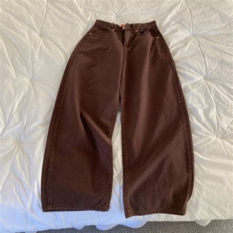 영거스트53 빈티지 끈 와이드 팬츠 갈색 카키 2color