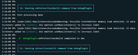 Warning Maxlistenersexceededwarning Possible Eventemitter Memory Leak Detected · Issue 876