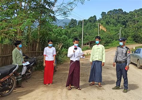 မန်ကန်မြို့၌ ကိုဗစ် ၁၉ ရောဂါ ကြိုတင်ကာကွယ်ထိန်းချုပ်နိုင်ရေး အသိပညာပေးန