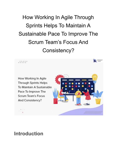 Ppt How Working In Agile Through Sprints Helps To Maintain A Sustainable Pace To Improve The