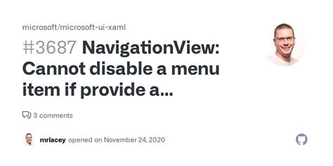 NavigationView Cannot Disable A Menu Item If Provide A Dynamic Source And Custom ItemTemplate