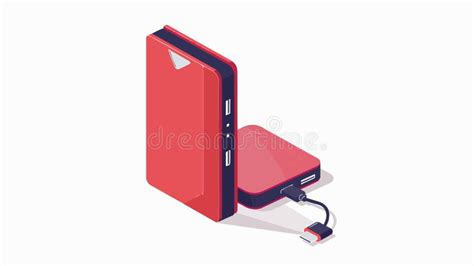 Professional External Hard Drive For Secure Data Storage Solutions Stock Vector Illustration